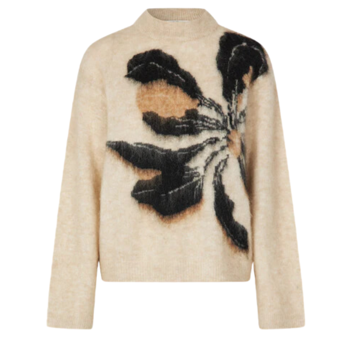 Botanic Knit O Neck Brazilian Sand – Seagreen