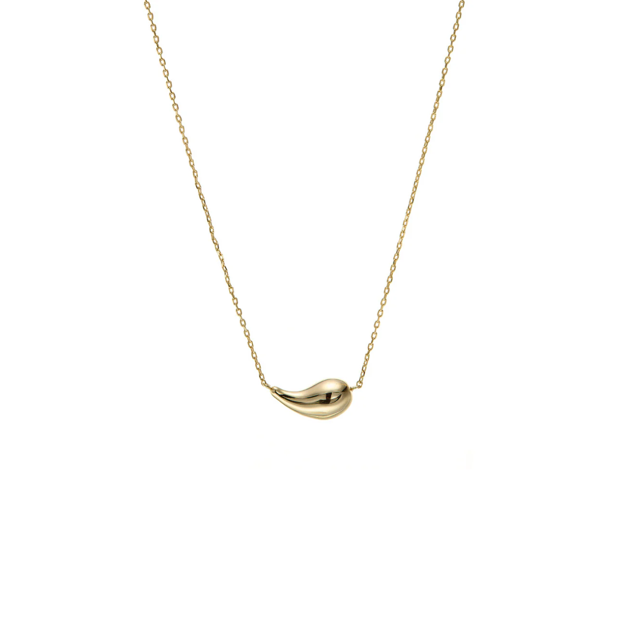 Dew Drop Necklace Gold – Seagreen