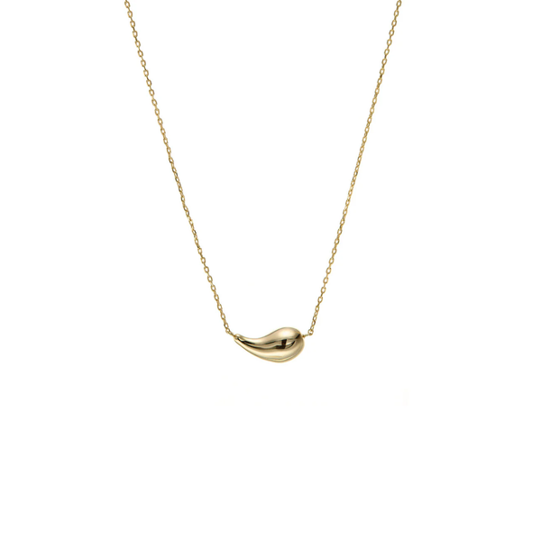 Dew Drop Necklace Gold – Seagreen