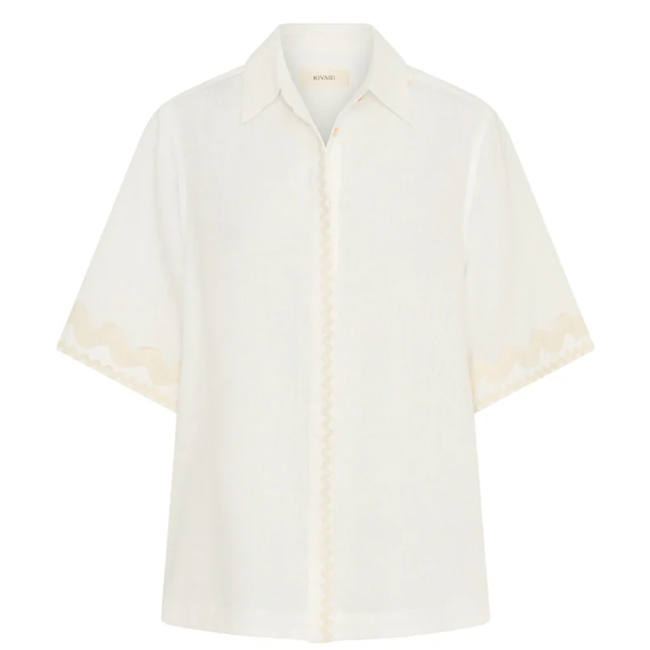 Naomi Shirt White – Seagreen
